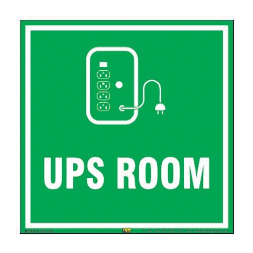 Mr. Safe - UPS Room Sign Eco Vinyl Sticker 8 inch X 8 inch : Amazon.in ...