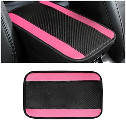 Amazon.com: 8sanlione Car Center Console Cover, 12.6"x7.5" PU Leather ...