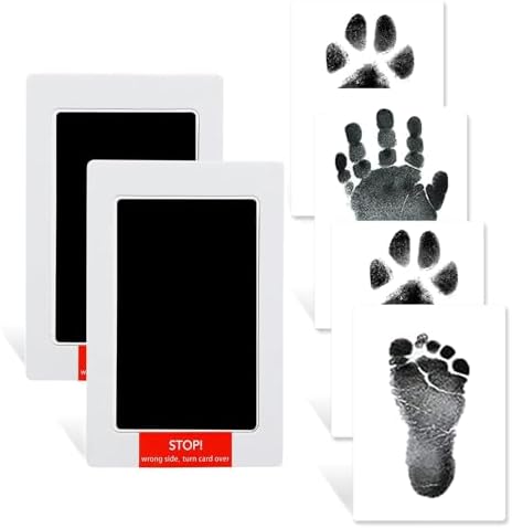 4-Pack Inkless Hand and Footprint Kit - Ink Pad for Baby Hand and ...