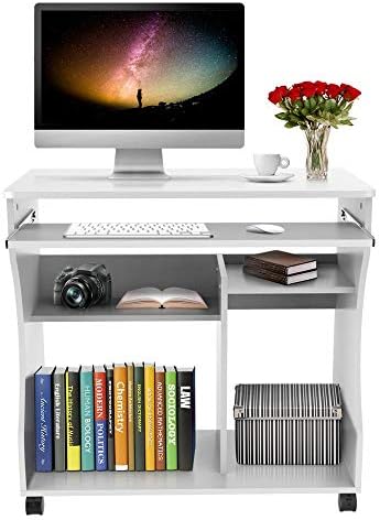 Yaheetech Wood Small Computer Desk PC Laptop Workstation with Sliding ...