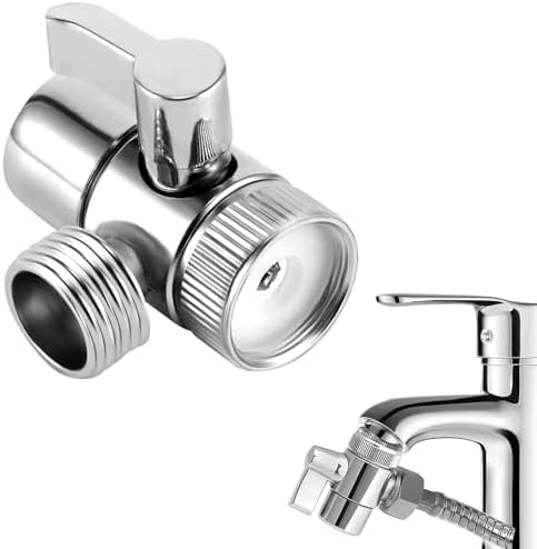 3 Way Shower Diverter Valve, M22 X M24 Sink Splitter Adapter Faucet ...