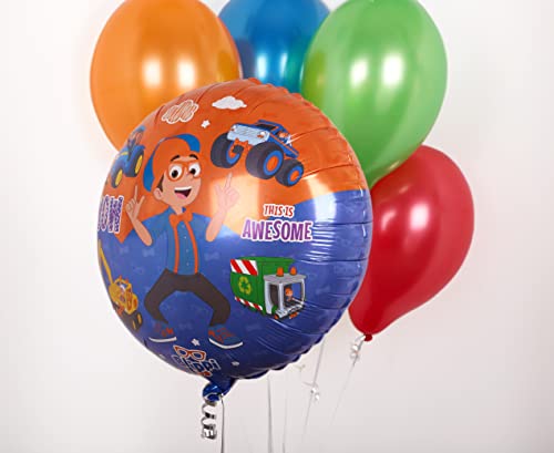 Toyland 18 Inch Round Blippi Character Foil Balloon – Kids Party ...