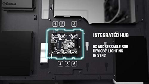 Enermax LIBLLUSION LL30 Addressable RGB ARGB Mid Tower Gaming PC Case ...