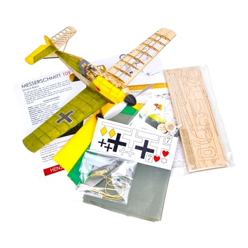 Messerschmitt BF 109, ww2 Fighter, Luftwaffe balsa Model Airplane kit ...