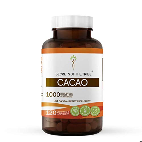 Amazon.com : Cacao 120 Capsules, 1000 mg, Cacao (Theobroma Cacao) Dried ...