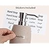 Amazon.com: Clasin Home Sandstone Textured Resin Soap Dispenser with ...