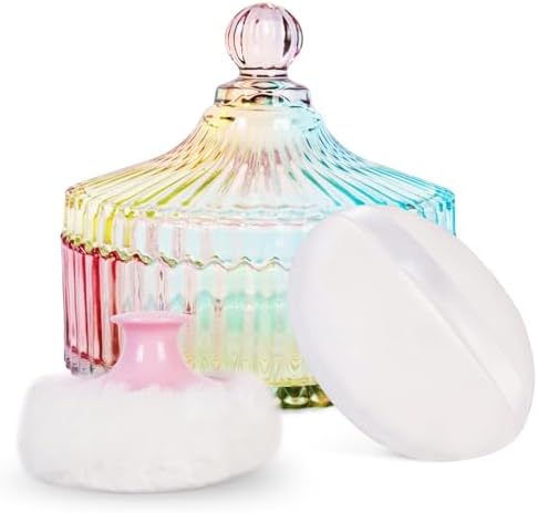 Amazon.com: LAKIRA Extra Large Body Powder Puff and Container, 5.35 ...