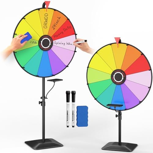 Amazon.com: 24 Inch Prize Wheel, Heavy Duty Spinning Wheel for Prizes ...