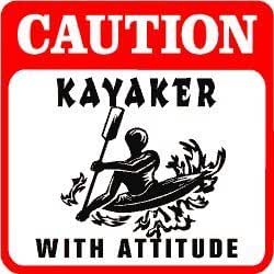 Amazon.com: CAUTION: KAYAKER water sport hobby boat sign : Home & Kitchen