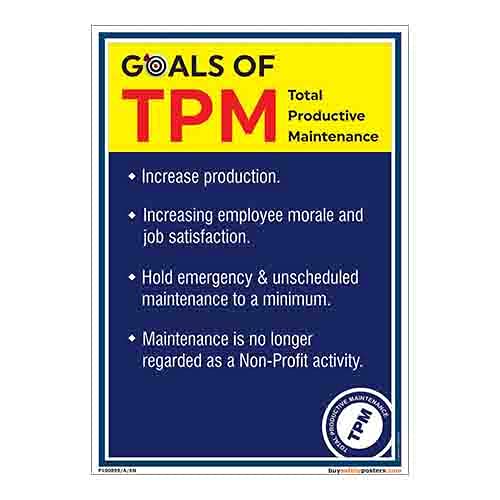 buysafetyposters.com - Goals Of TPM Poster In English Vinyl Sun Board ...