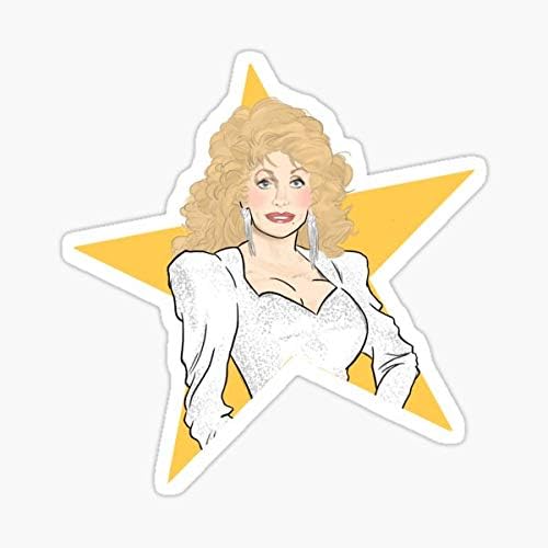 Amazon.com - decals Superstar Dolly Sticker - Gold Star Sticker for ...