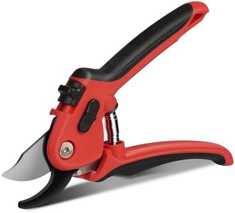 FLORA GUARD Heavy Duty Bypass Secateurs with SK5 Steel Blade, Garden ...