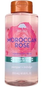 Amazon.com: Tree Hut Moroccan Rose Shave Prep Polish | Gently Soothe ...