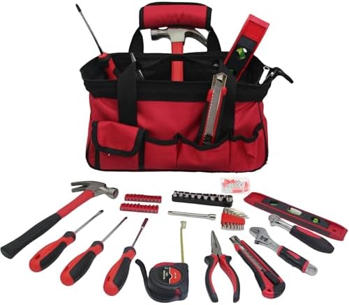 KCTXIPE Portable Small Home Tool Kit - Starter Tool Kit with Durable ...