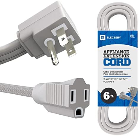 Amazon.com: ELECTERY Heavy Duty Appliance Extension Cord, 14 AWG - 3 ...