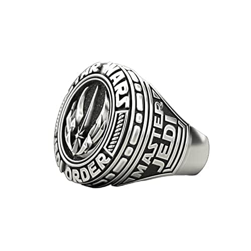 Amazon.com: Ssjewel Men Star War Ring Jedi Master Young Padawan ...