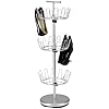 Amazon.com: Household Essentials 3-Tier Shoe Storage Tree, Silver ...