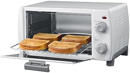 Dominion 4 Slice Small Toaster Oven Countertop, Retro Compact Design ...