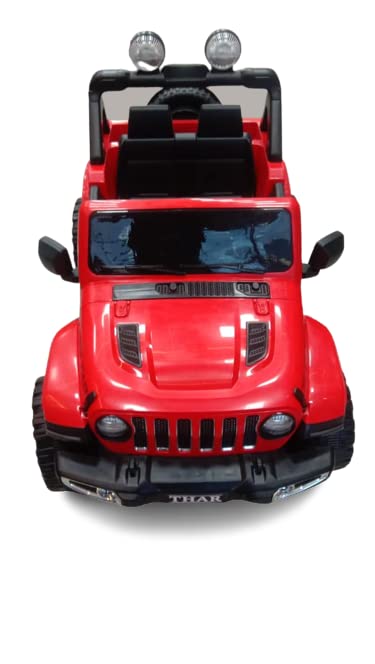 THAR JEEP KIDS CAR WITH LIGHT & MUSIC RED : Amazon.in: Toys & Games