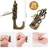 Amazon.com: 20 Pieces Push Pin Hangers Plant Shape Pin Hook Hanger Zinc ...