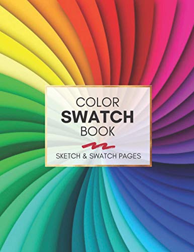 Color Swatch Book Sketch And Swatch Pages Blank Coloring Charts ...