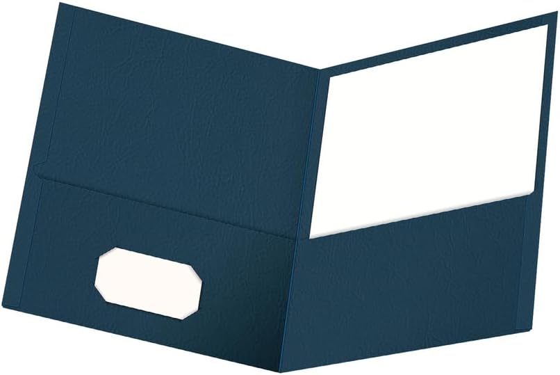 Oxford Two Pocket Folders, Dark Blue, File Folders, Letter Size, 6 per ...