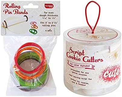 Amazon.com: Talisman Designs Silicone Rolling Pin Bands, 8 Piece Set ...