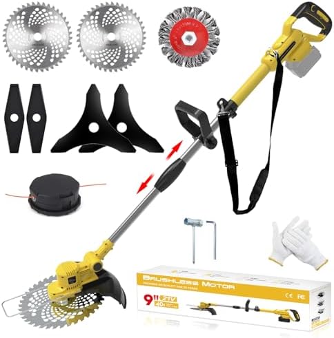 Amazon.com : ORBLON 15" Cordless Weed Wacker & Edger, Brushless Motor ...