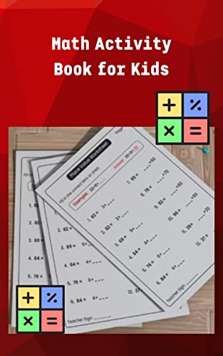Math activity worksheets for kids. math activity book for kids, You can ...