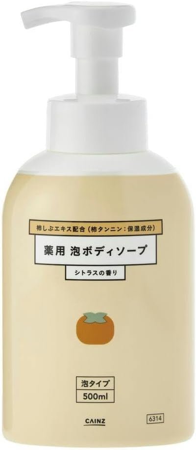 Amazon | カインズ(CAINZ) CAINZ 柿しぶエキス配合 薬用 泡ボディソープ 本体 500ml | カインズ | ボディソープ 通販