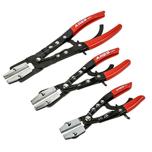ARES Lot De 3 Pinces Cliquet 71021 Pour Tuyau Comprend Des Tailles