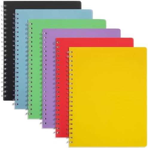 Amazon.com : EOOUT 6 Pack Spiral Notebooks 8.5 x 11 Inches, 80 Sheets ...