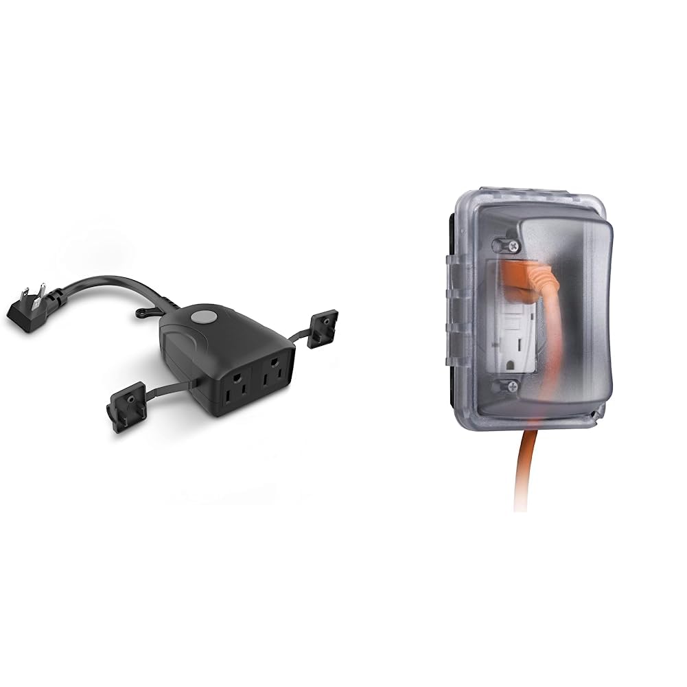 Feit Electric Smart Outdoor Plug, WiFi Waterproof Plug, 2 Grounded ...