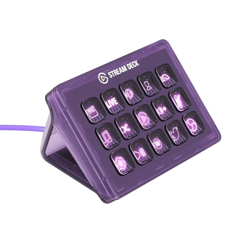 Elgato Stream Deck MK.2 Atomic Purple (Limited Edition) – Studio Controller, 15 macro keys ...