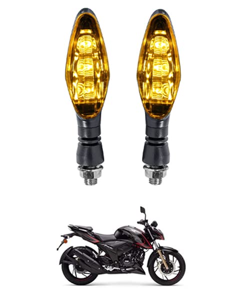 MATIES Yellow i37/12V Turn Signal Bike Indicators/Running Lights For ...