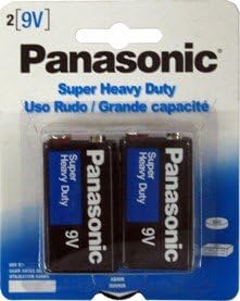 Amazon.com: Panasonic 9V Super Heavy Duty Battery 2 pack(Counts 12 ...