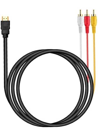 Amazon.com: HDMI to RCA Cable, HDMI Male to 3RCA Video Audio AV Composite Male M/M Connector ...