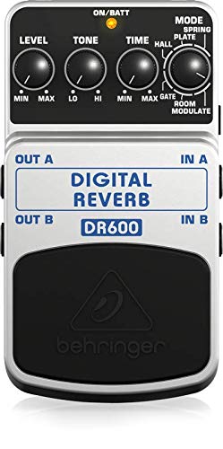 Behringer DR600 DIGITAL REVERB Digital Stereo Reverb Effects Pedal ...