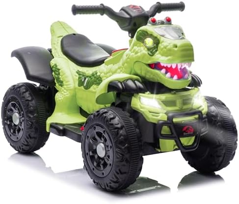 Amazon.com: Okybaby Dinosaur Ride On ATV for Kids, 12V Kids ATV ...