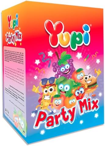 Yupi Party Mix Gummy Candy Gift Box, 120g, Fruity Gummies, Fun ...