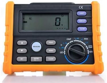 GOWE RCD Loop Tester Multimeter for GFCI Loop Resistance Testing : Buy ...