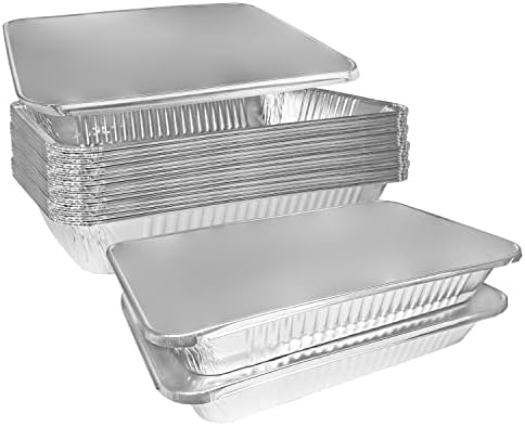 Amazon.com: Aluminum Pans 9x13 Disposable Foil Pans Half Size Aluminum ...