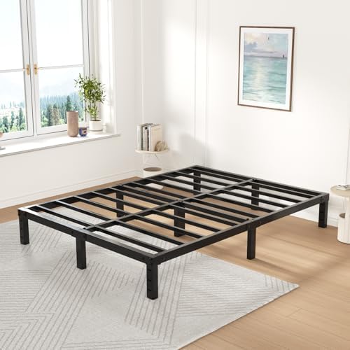 Twolike King Metals Bed Frames, Bed Frames with Underbed Storage, Steel ...