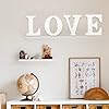 Amazon.com: AOCEAN 10 Inch White Big Wood Letters, Unfinished Wooden ...