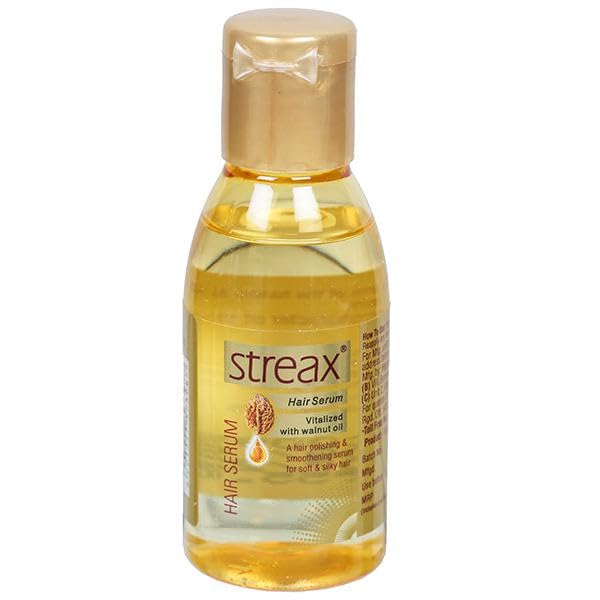 Buy Streax Walnut Hair Serum Travel Pack 25 ml Pack of 6 (150 ml ...