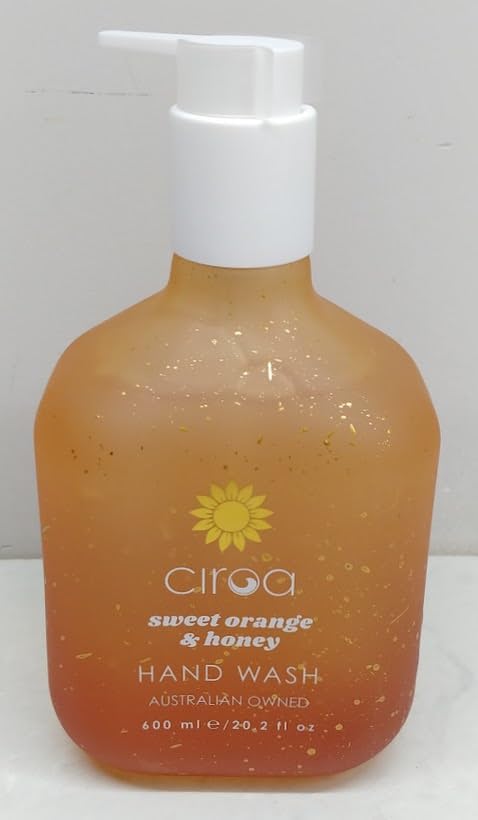 Amazon.com : Ciroa, SWEET ORANGE & HONEY, HAND WASH, Elegant Glass ...