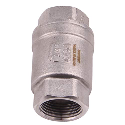 Snapklik.com : 3/4 Inch Vertical Check Valve SUS304 Spring Loaded Check ...
