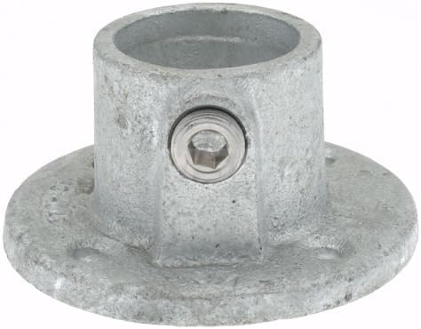 PRO-SAFE Galvanized Structural Pipe Rail Fitting: Medium Flange for 1-1 ...