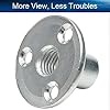 Amazon.com: Yinpecly 5Pcs M12 Brad Hole Tee Nut Blue Zinc Plated Carbon ...