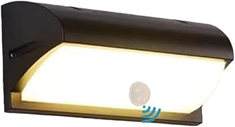 iKenta Motion Sensor Wall Light, PIR Motion Activated Outdoor Porch Lights 18W 3500K IP55 ...